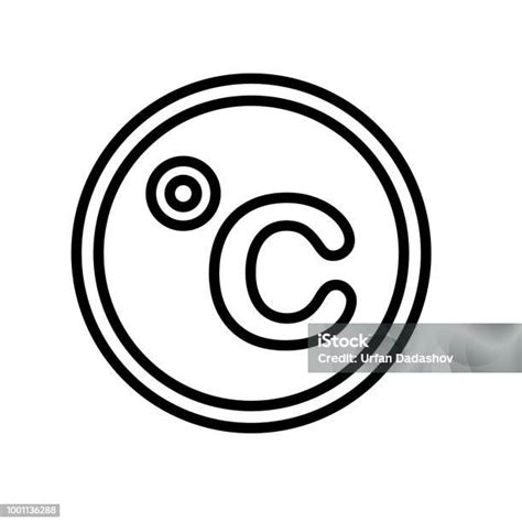 Tanda Vektor Ikon Celcius Dan Simbol Terisolasi Pada Latar Belakang Putih Konsep Logo Celcius