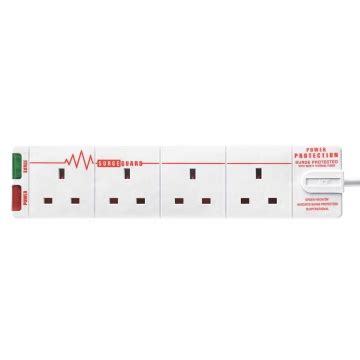 Masterplug M G Surge Protected Trailing Socket Selco