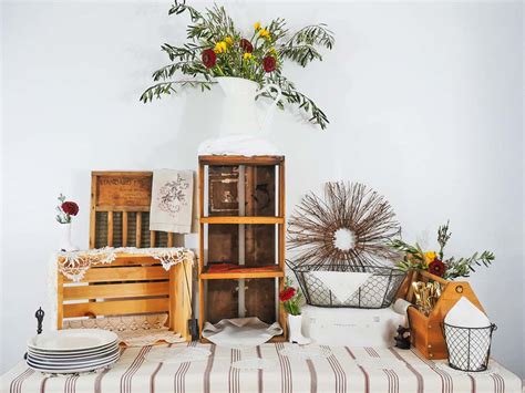 Buffet Tablescapes Rustic Wedding