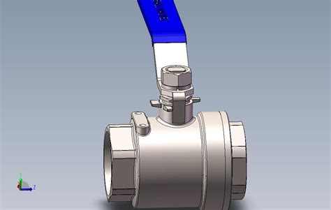 Dn50球阀solidworks 2012模型图纸下载 懒石网