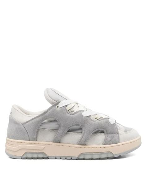 Paura X Santha Model 1 Cut Out Sneakers In Grey Lyst Uk