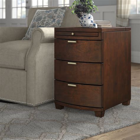 Lark Manor™ Ajai 3 Drawer End Table With Storage And Built In Outlet