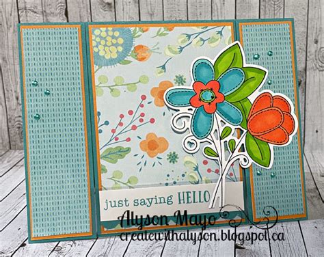 Create With Alyson Just Saying Hello Spanner Card