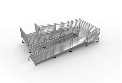Pathway Hd Modular Ramp Systems With Picketed Handrails