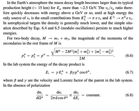 Particle Physics Notation Of Small N In The Production Of Muons In