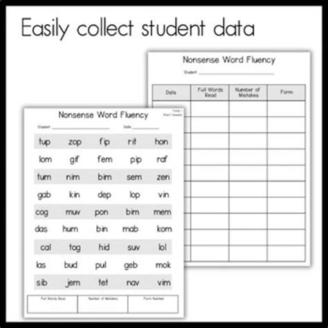 Nonsense Words Fluency Decoding Practice Decoding Drills Phonics Patterns