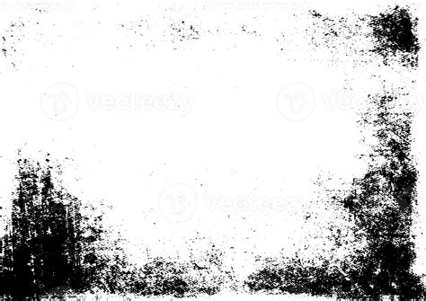 Grunge border texture background. Abstract frame overlay. PNG graphic illustration with ...
