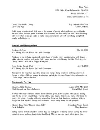 Resume And References PDF