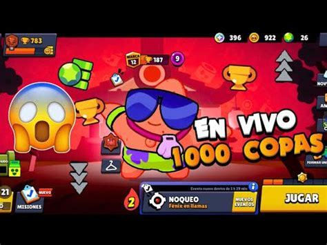 LLEGANDO A LAS 1K COPAS En BRAWL STARS YouTube