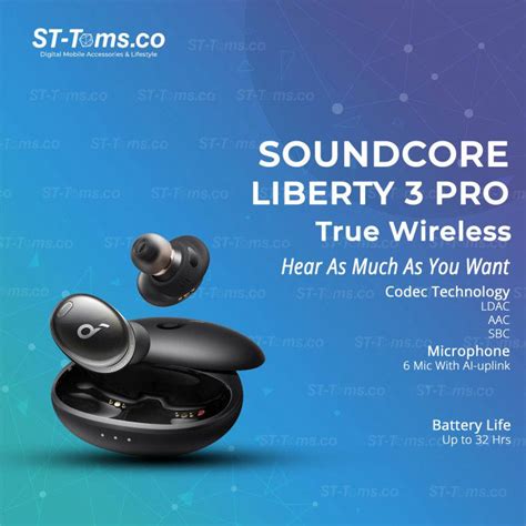 Anker Soundcore Liberty 3 Pro True Wireless Noise Cancelling Earbuds