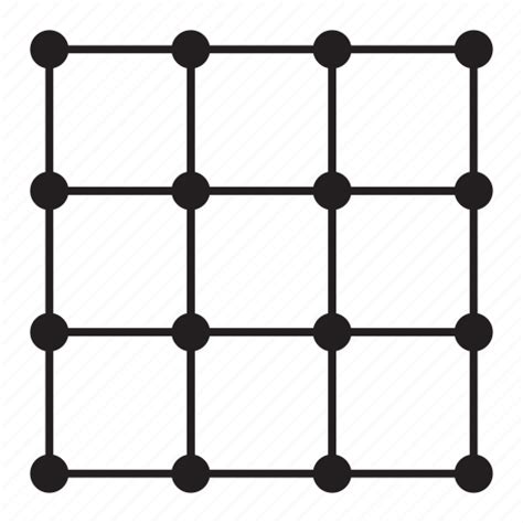 Grid Line Pattern Point Square Icon Download On Iconfinder