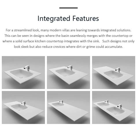 Kkr Solid Surface Integrated Sink Kkr Fgu02 Kkr