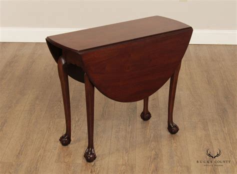 Kittinger Colonial Williamsburg Mahogany Drop Leaf Table Bucks County