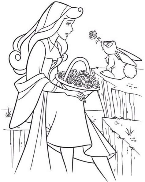 잠자는 숲 속의 공주 Aurora 오로라공주 색칠공부 컬러링 도안 Disney Coloring Pages Sleeping Beauty Coloring Pages