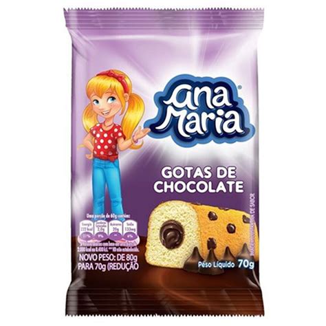 Bolinho Ana Maria Gotas Chocolate 70g