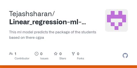 Github Tejashsharanlinearregression Ml Model This Ml Model Predicts The Package Of The