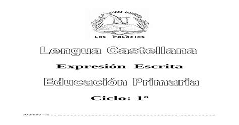 Cuaderno De Espresion Escrita Primer Ciclo Primaria Pdf Document