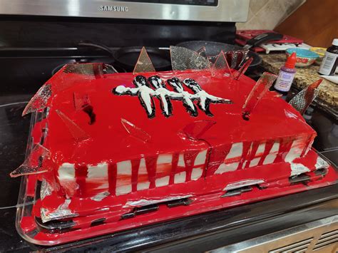 Dead By Daylight Cake Decorated By Me For My Oldest Rcakedecorating