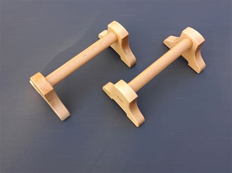 Wooden Parallettes Push Up Bars Gymnastics Bar Etsy