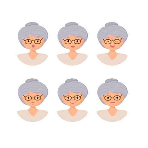 Premium Vector Vector Illustration Of Grandmother