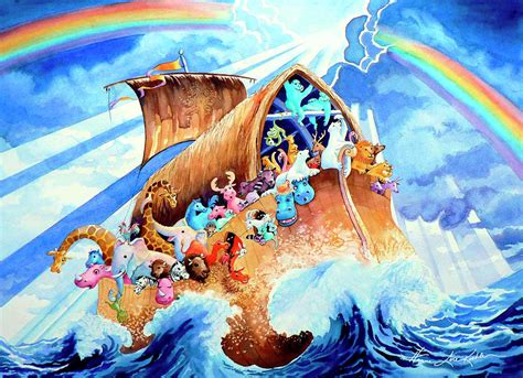 Noahs Ark Painting By Hanne Lore Koehler Pixels