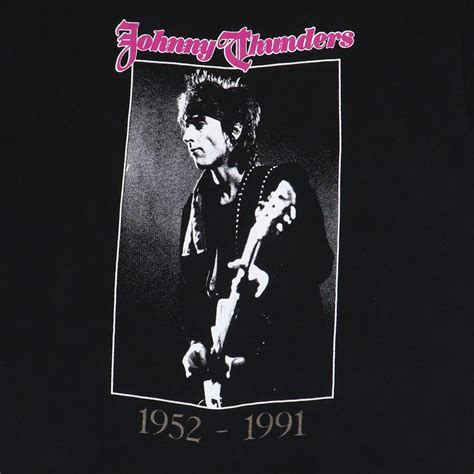 Original Vintage 1991 Johnny Thunders Shirt Wyco Vintage