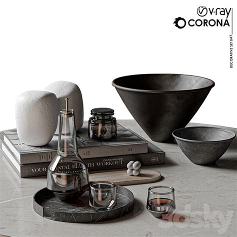 Decorative Set 047 Decorative Set 3d Model