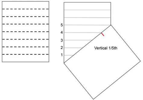 Divide A Square Or Rectangle Into 3rds 5ths Or 7ths Origami Diagrams Divider Origami