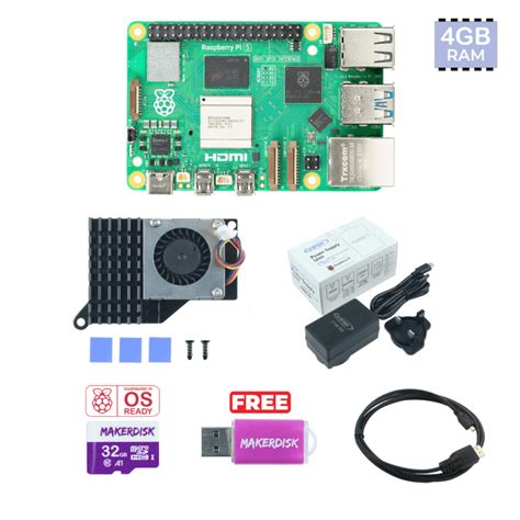 Essential Kit For Raspberry Pi UK Plug