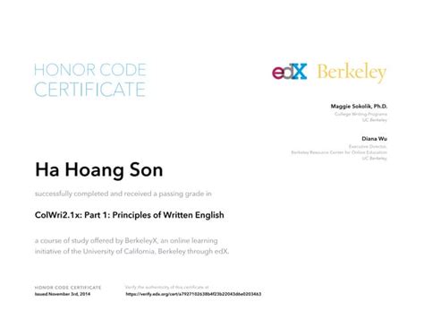 Edx Certificate Ppt