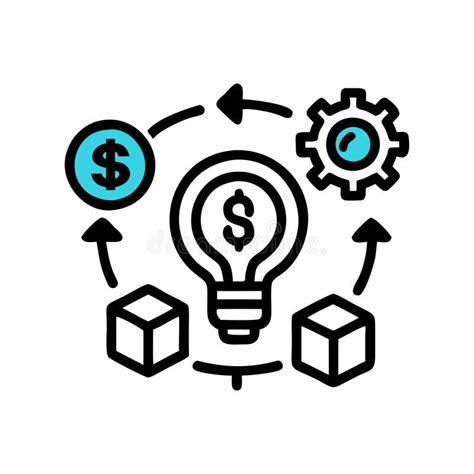 Dynamic Business Model Innovation Icon Stock Vector Illustration Of