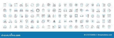 Environment And Sustainability Vector Line Icons Set Environment