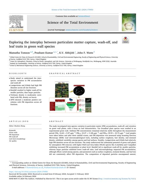 Pdf Exploring The Interplay Between Particulate Matter Capture Wash