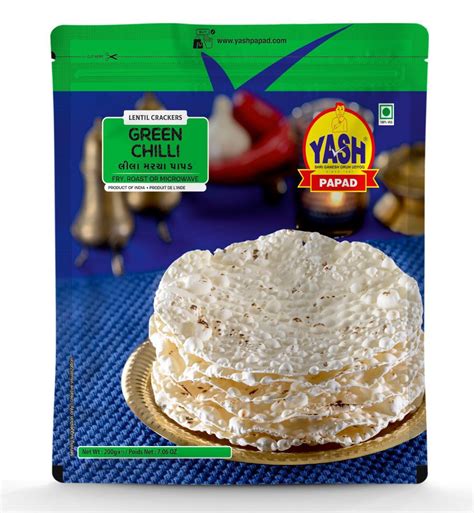 Green Chilli Papad 200gm Shivam Traders