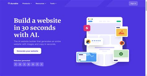 build a website in 30 seconds with durable s ai powered platform