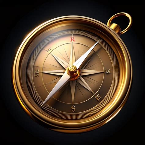 Navigating Success Crowd Funding Compass Premium Ai Generated Image