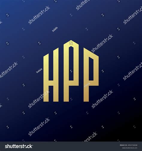 Word Hpp Logo Design Letter Vector Stock Vector Royalty Free 2052718208 Shutterstock