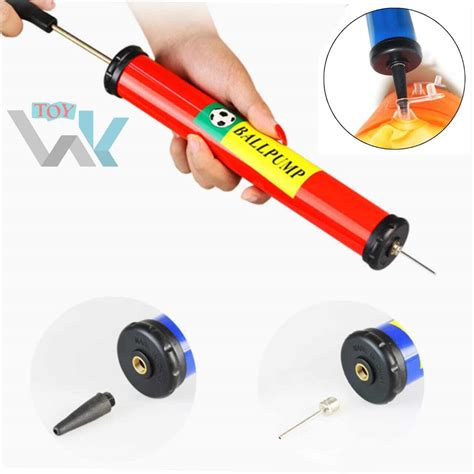 Mini Soccer Ball Pump Pvc Plastic Hand Pump For Balls Inflator For