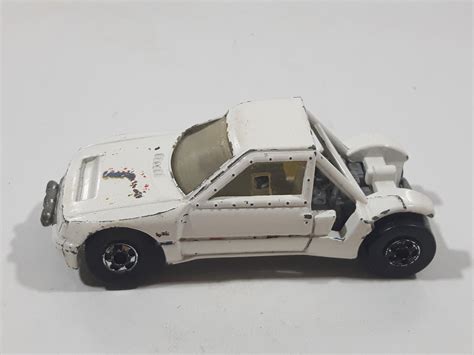 1989 Hot Wheels Peugeot 205 Rallye White #2 "Shell" Die Cast Toy Car V ...