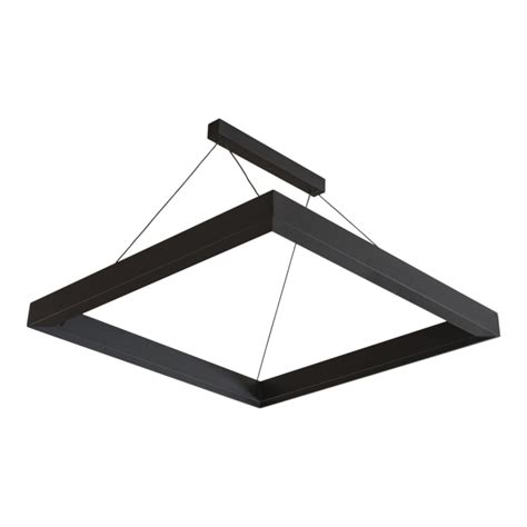 Pendente Led Turim Quadrado Luz Indireta K W Bivolt L Cm X P Cm X A Cm
