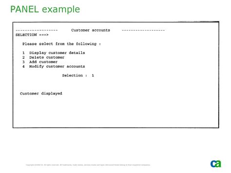 12 panels panels ispf resources ispf dialog developer s guide ppt