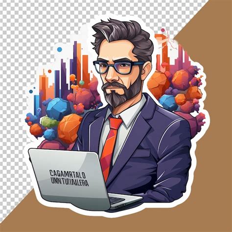 Premium PSD Transparent Background Business Icons