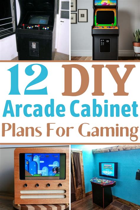 12 Diy Arcade Cabinet Plans For Home Gamers Diyscraftsy