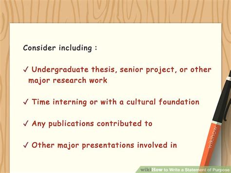 How To Write A Statement Of Purpose 15 Steps With Pictures