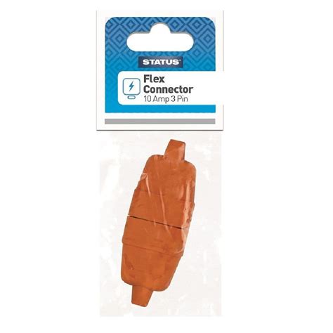 Status 10a 3 Pin Flex Connector Orange