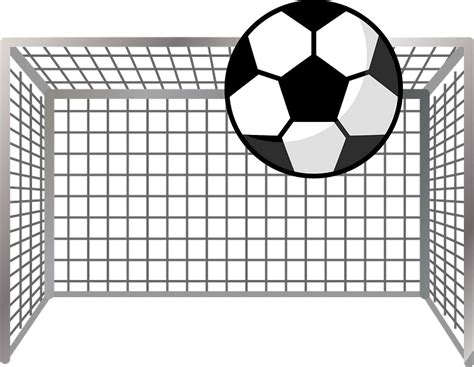Soccer Ball In Net Svg Soccer Goal Png Football Goal Clipart Ball