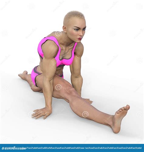 Culturista De Sexo Femenino Imagen De Archivo Imagen De Fondo Marco