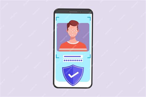 Premium Vector Face Recognition Voice Authentication And Retina
