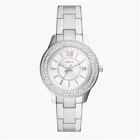 Reloj Fossil P Dama Stella De Acero Inox Tienda Amiga