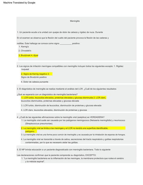 SOLUTION Examen Parcial Con Soluciones Facultad De Enfermer A Enfermer